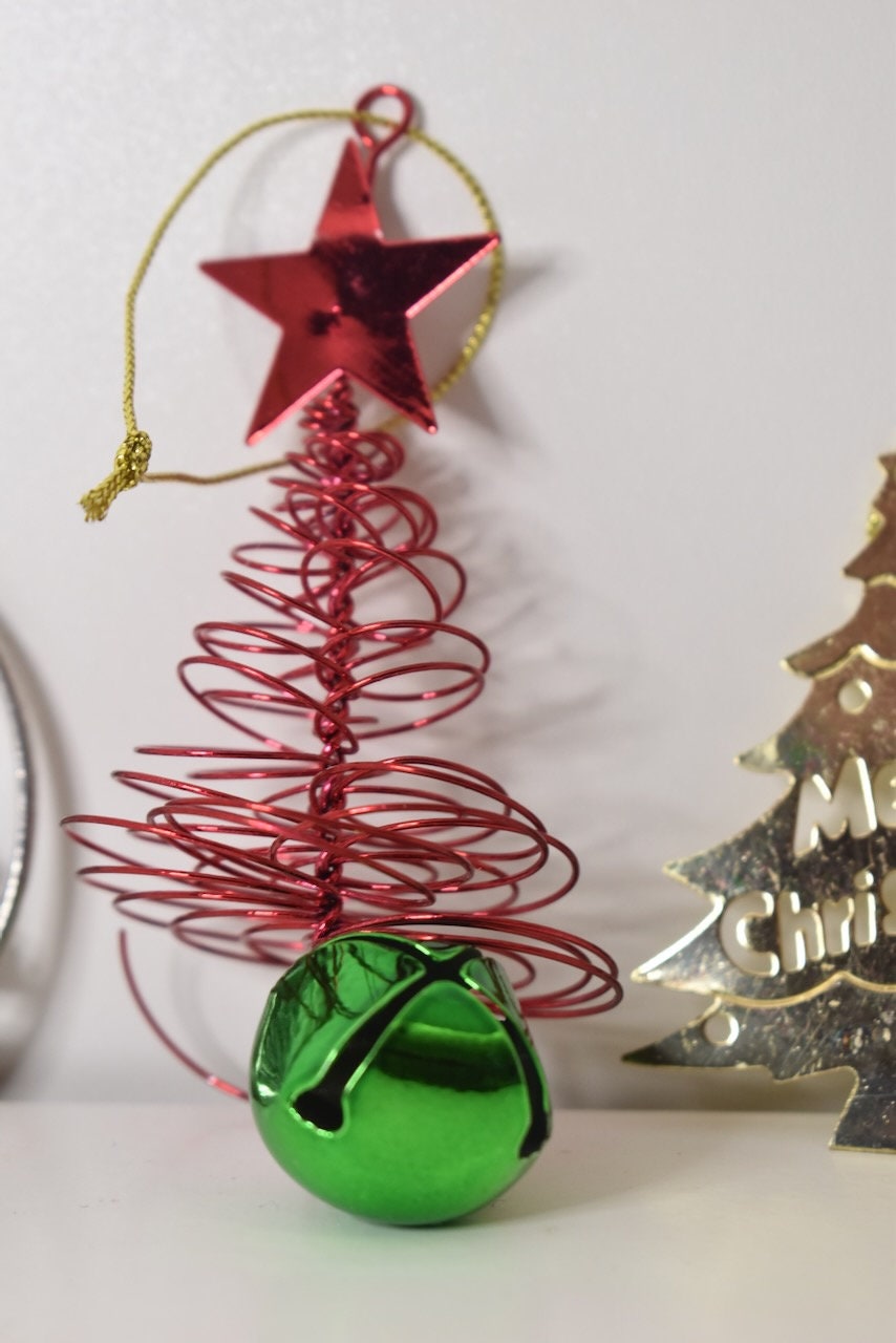 Three Christmas Tree Shaped Ornaments - Etsy
