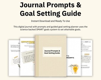 Printable Journal Prompts for Goal Setting - Etsy