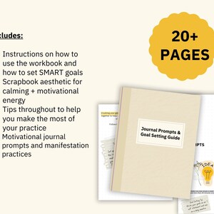 Downloadable Journal Prompts and Goal Setting Guide, Digital Journal ...