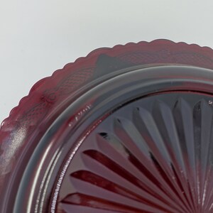 Vintage Ruby Glass Pie Dish, Avon Royal Ruby Red Glass, 3 Pieces and 2 ...