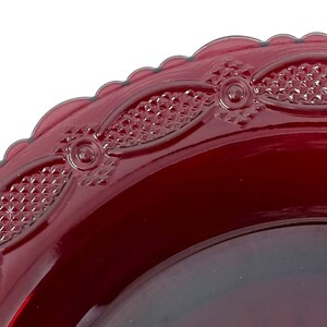 Vintage Ruby Glass Pie Dish, Avon Royal Ruby Red Glass, 3 Pieces and 2 ...