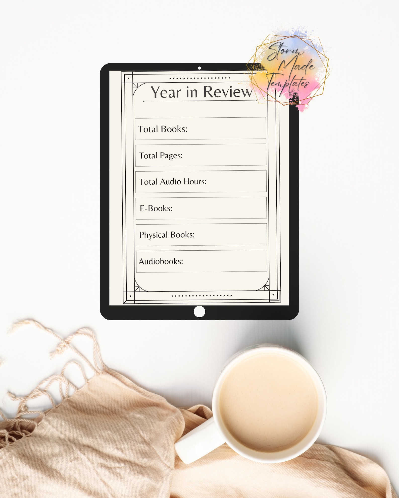 A5 Printable Minimalist Book Journal Tracker Log Bundle Template ...