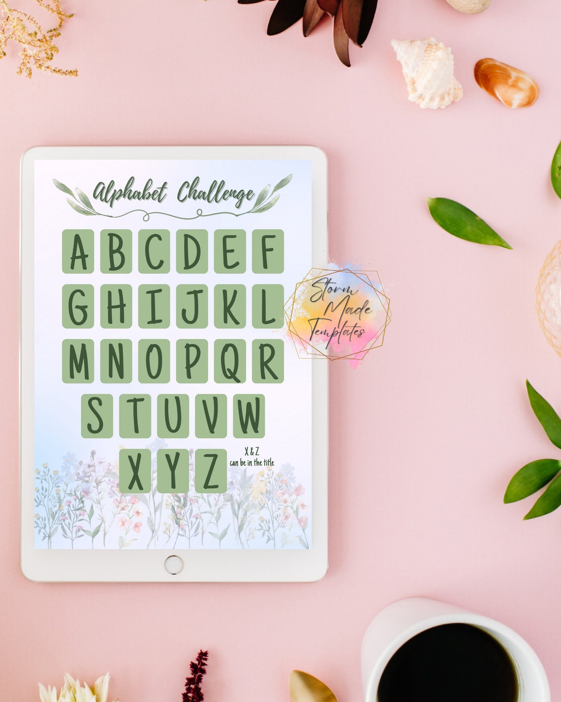 A5 Printable Floral Book Journal Tracker Log Bundle Template Digital ...