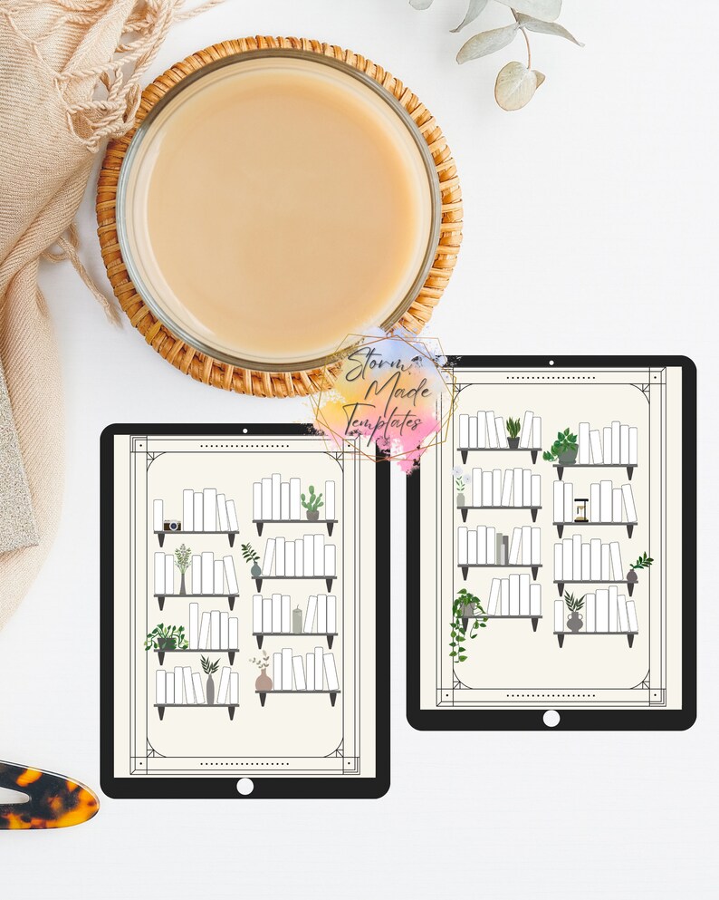 A5 Printable Minimalist Book Journal Tracker Log Bundle Template ...