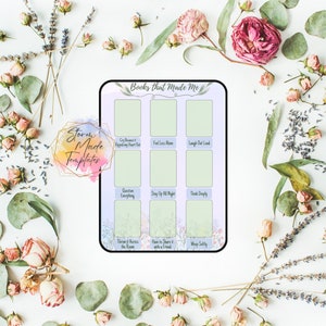 A5 Printable Floral Book Journal Tracker Log Bundle Template - Digital ...