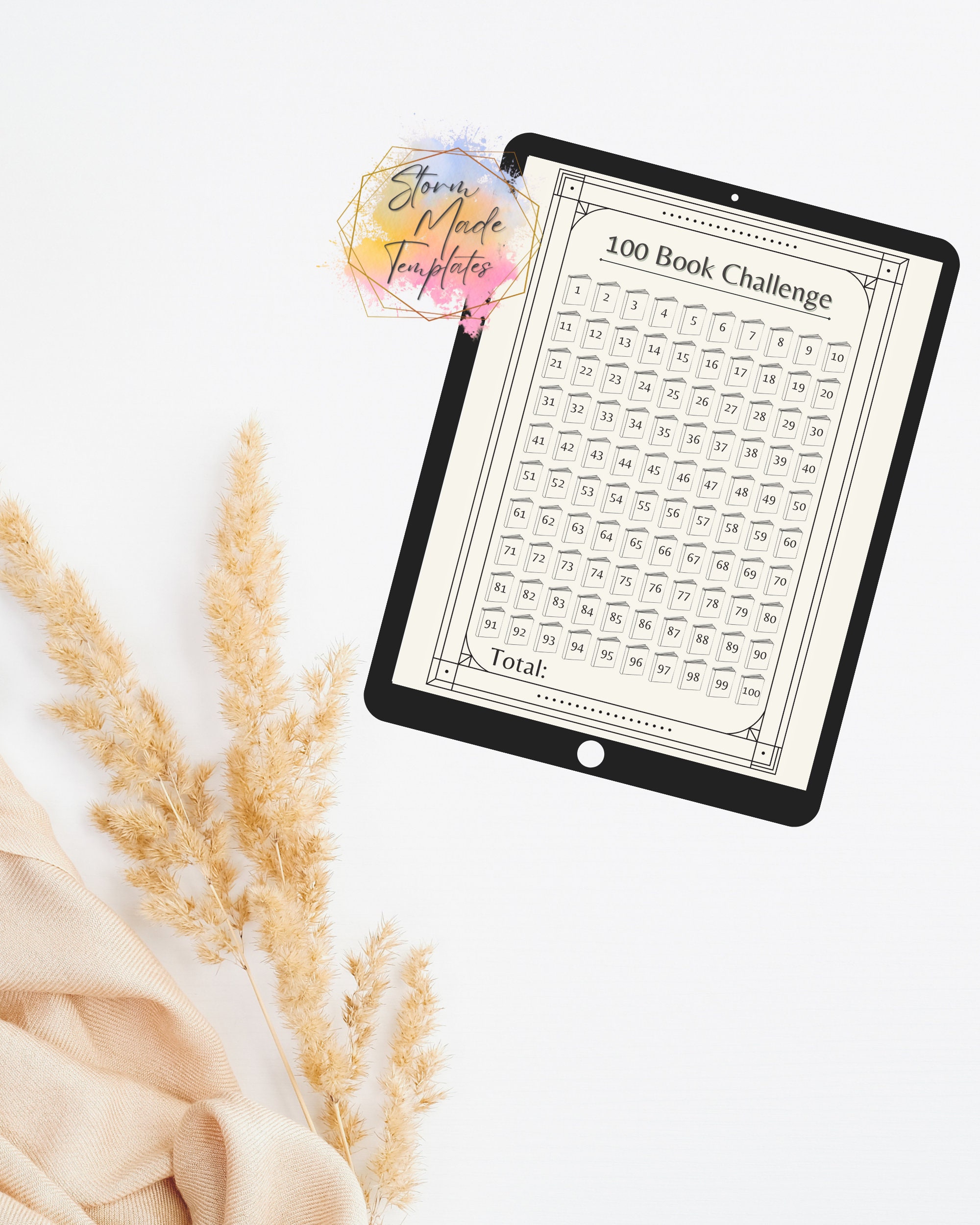 A5 Printable Minimalist Book Journal Challenge Bundle Template ...
