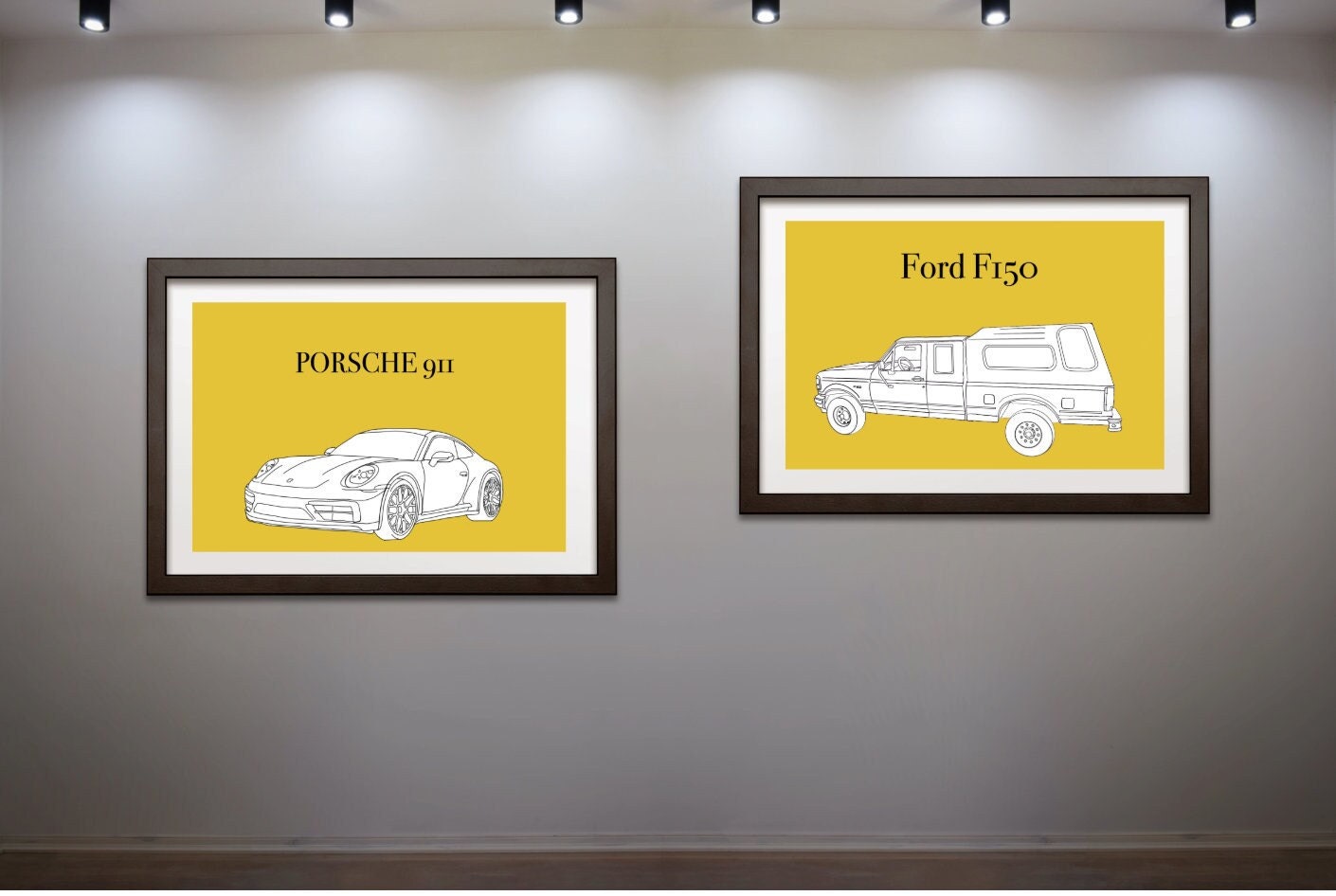 Digital Custom Car Line Drawing, Minimalist Car, Gift for Dad, Gift for ...