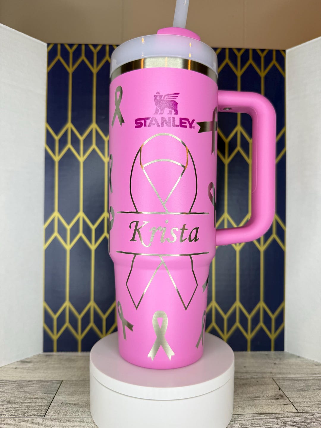 Breast Cancer Awareness Stanley Tumbler - Limited Edition Pink Ribbon ...