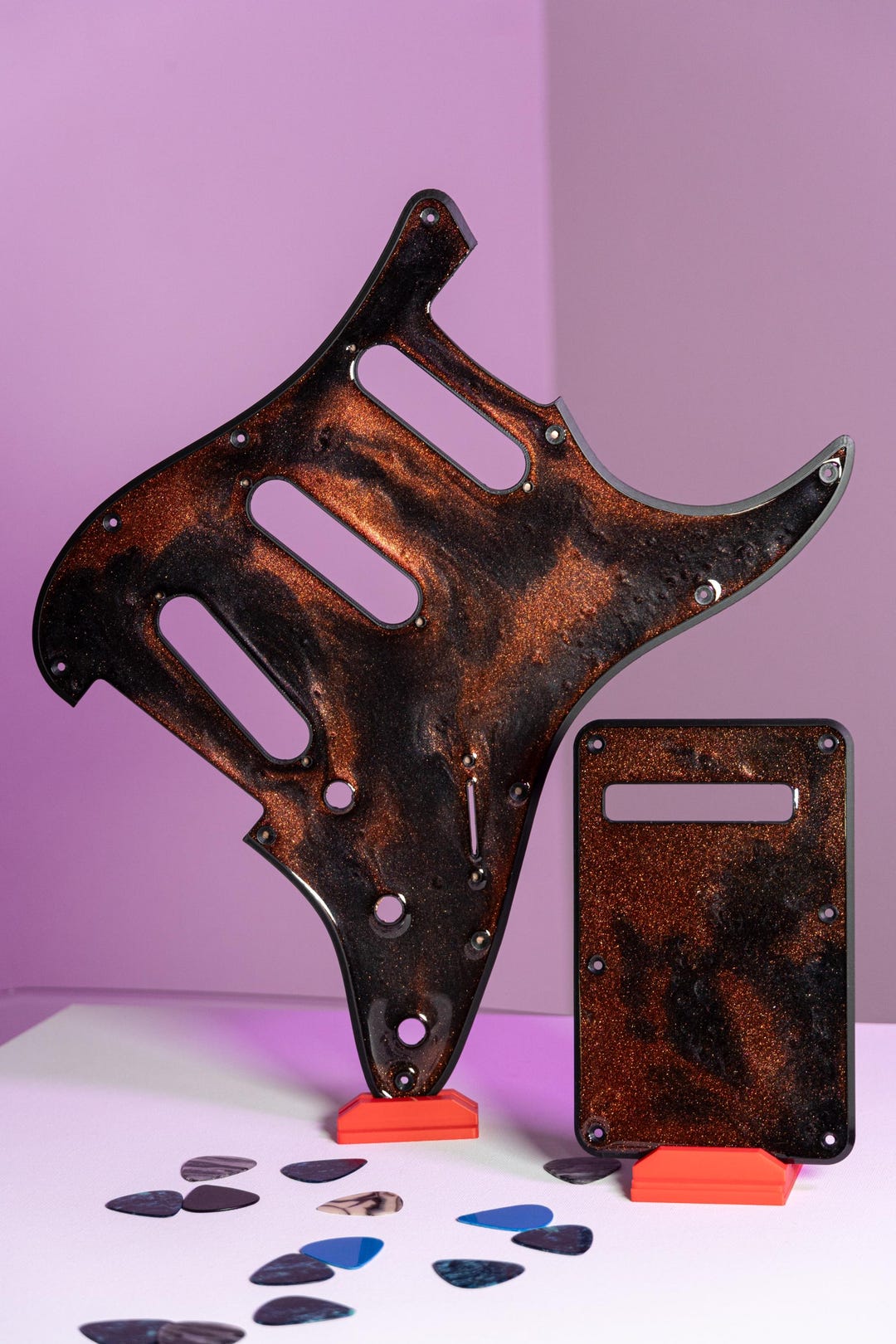 Custom Guitar copper Spark Pickguard Set - Etsy