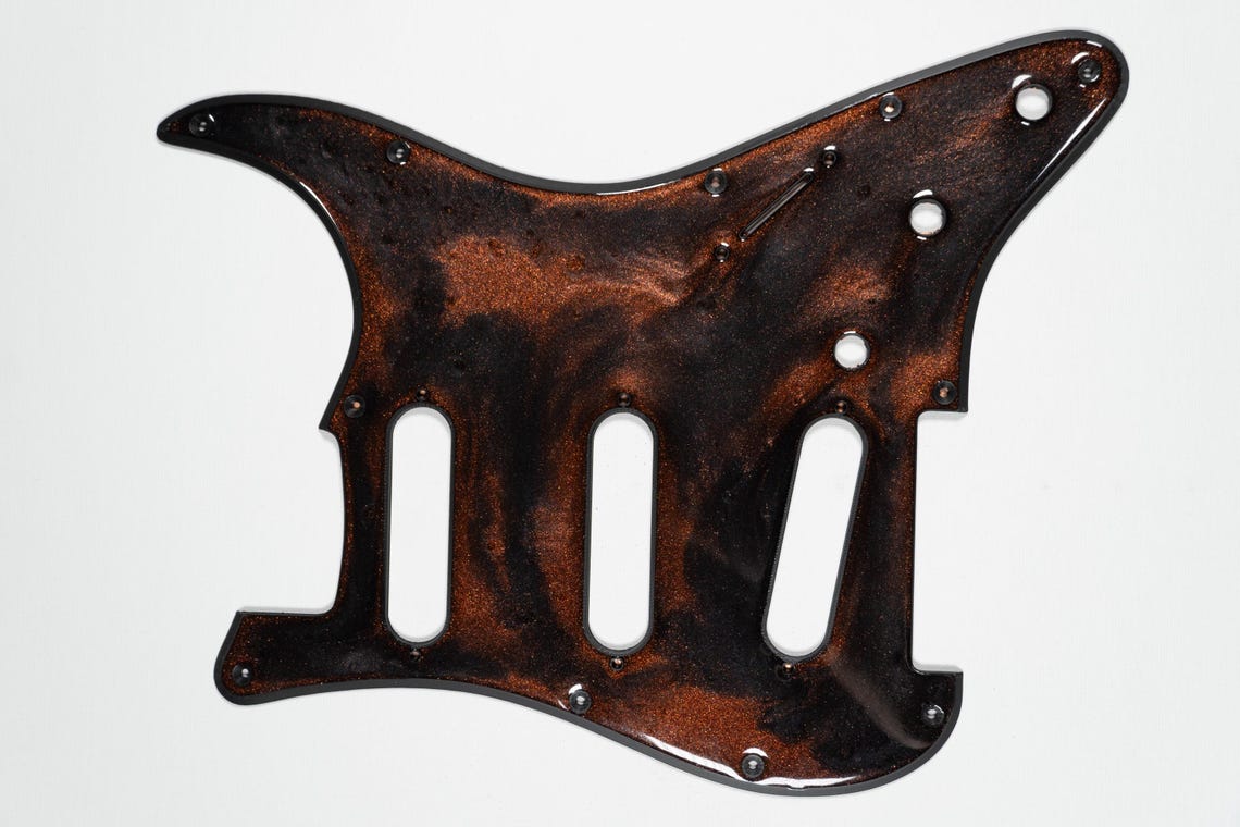Custom Guitar copper Spark Pickguard Set - Etsy