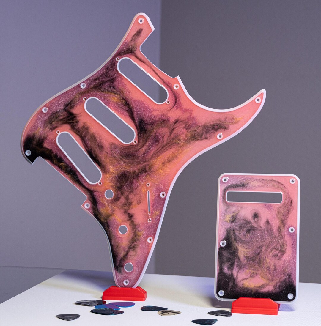 Custom Guitar Pickguard sunset Storm - Etsy