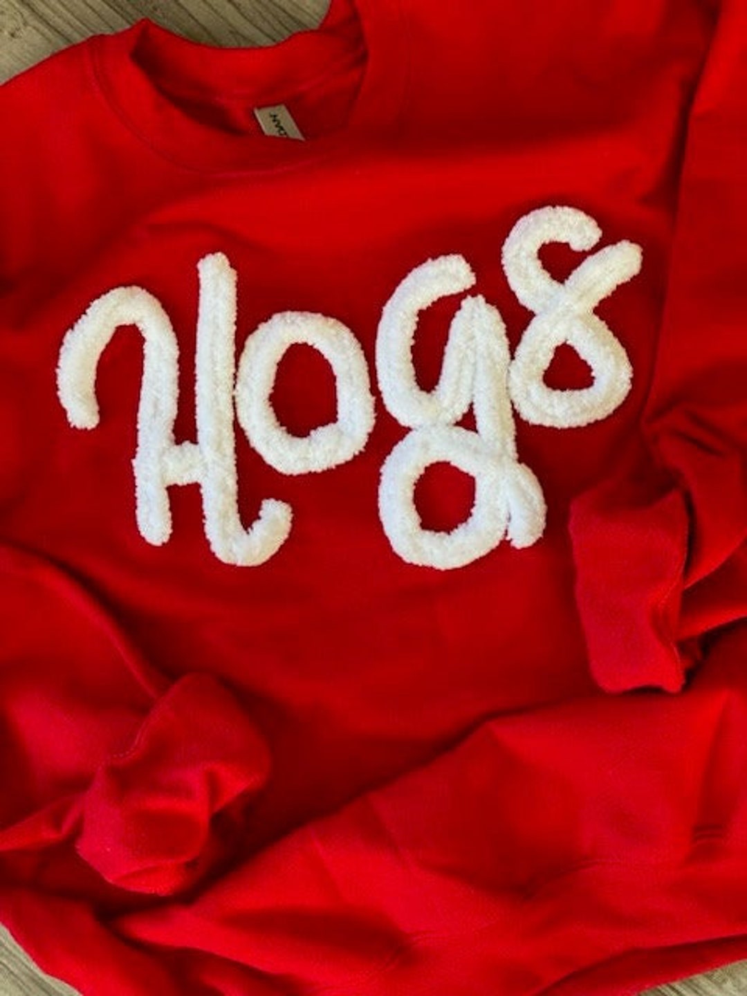 Hogs Chenille Sweatshirt, Hogs Pullover, School Spirit Sweatshirt ...