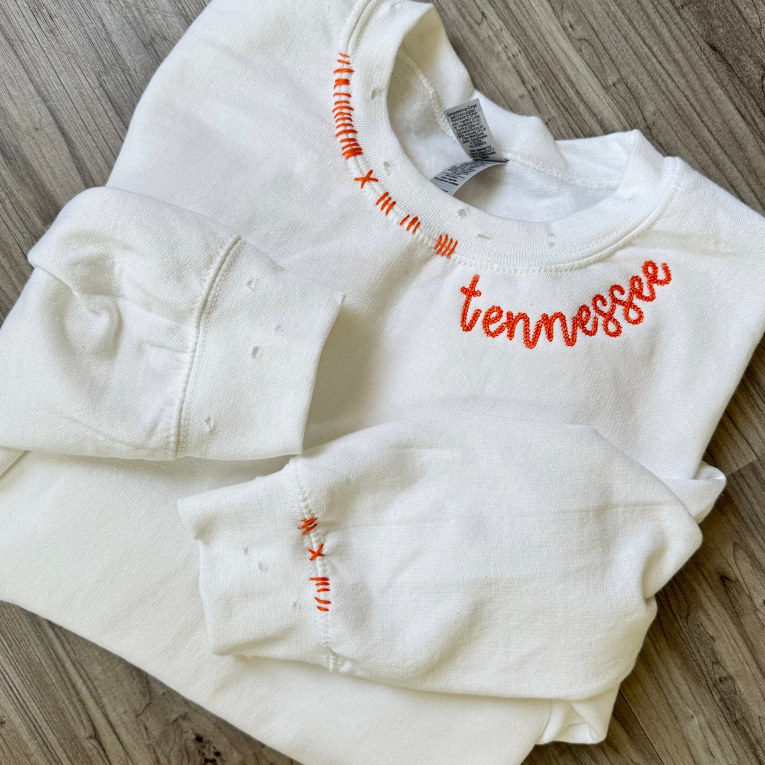 Chain Stitch Tennessee Sweatshirt, TN Pullover, Distressed Sweatshirt ...