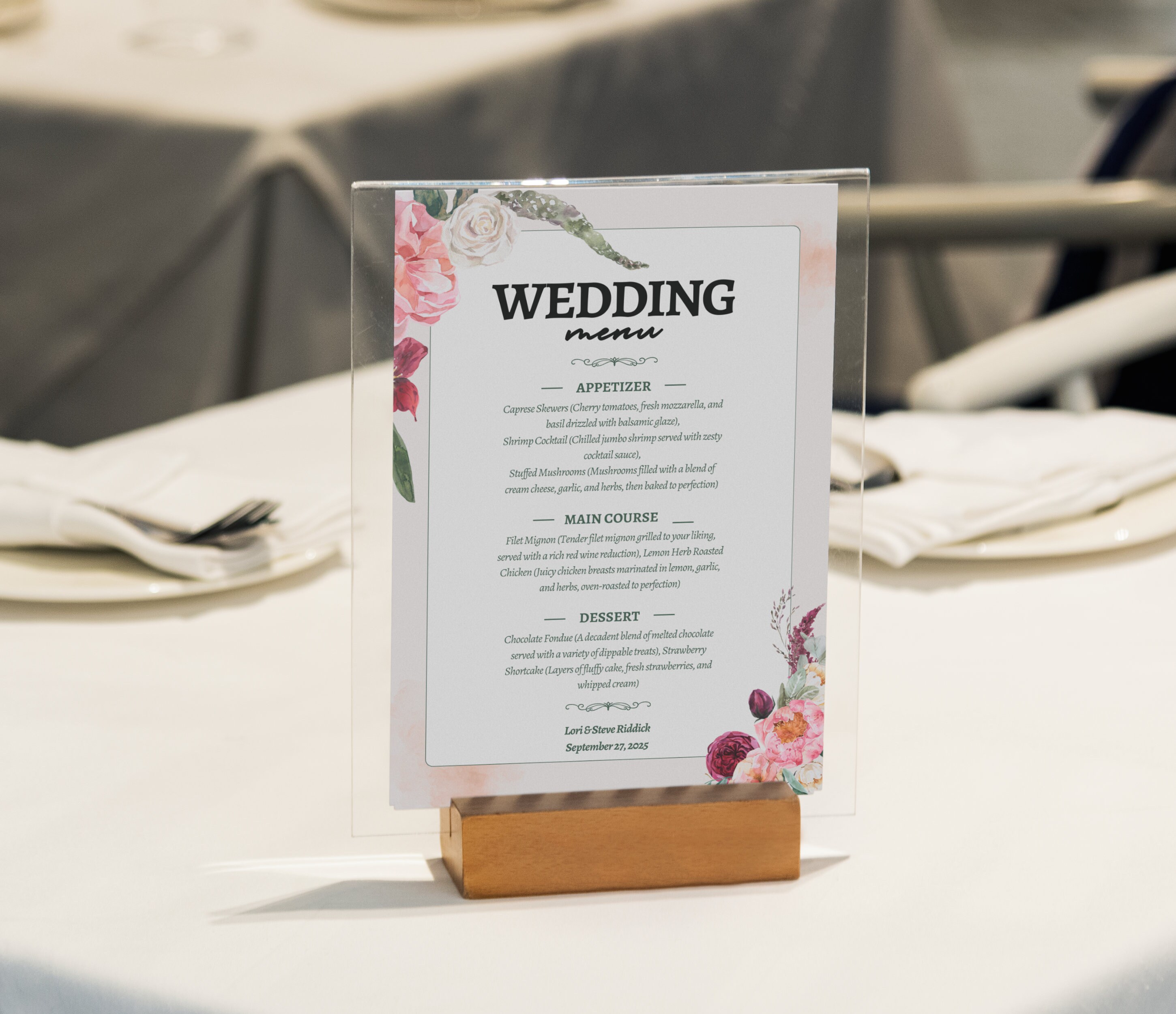 Editable Menu Menu Card Menu Card Template Dinner Menu Modern Menu Card ...