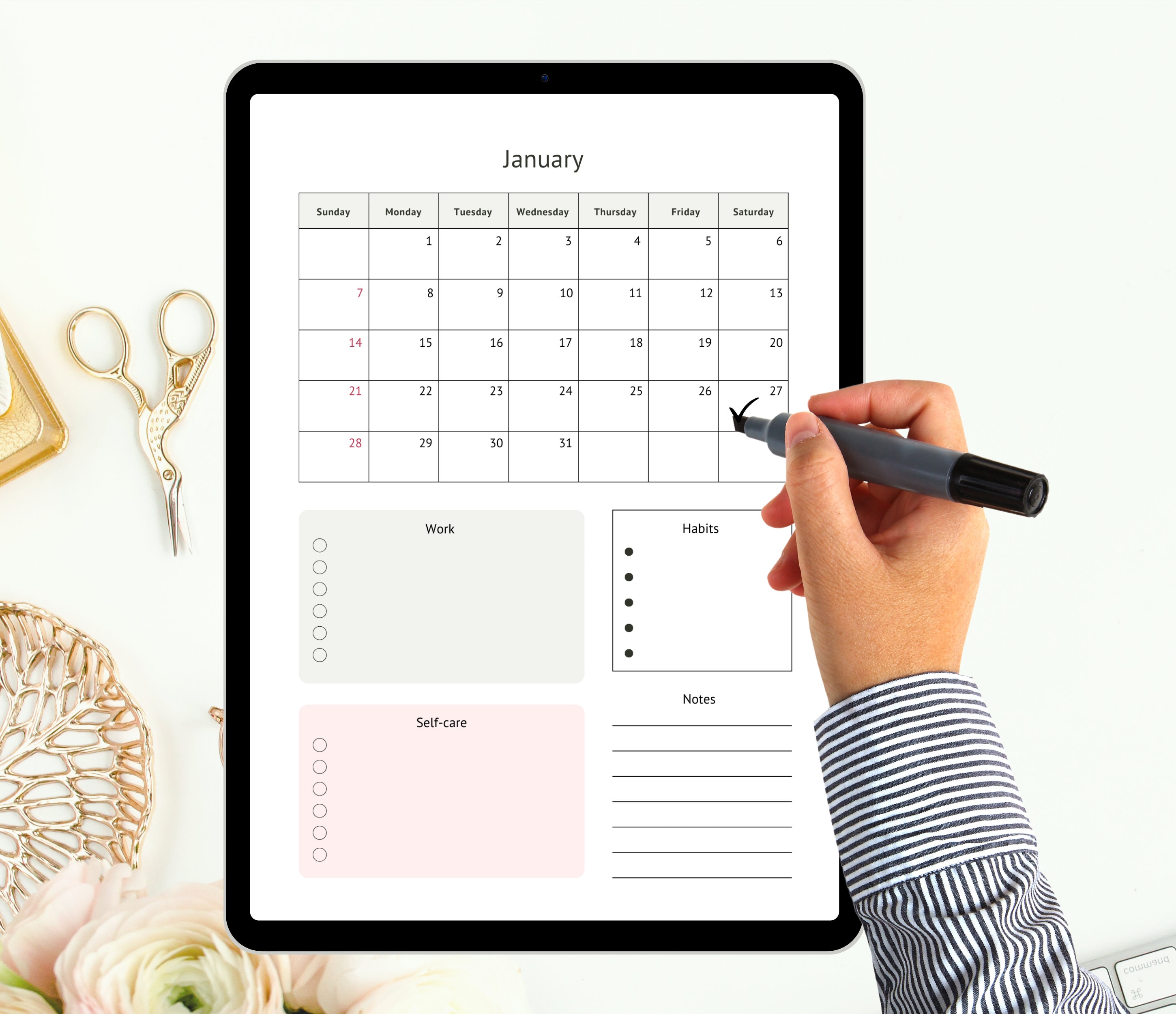 2024 Digital Planner Notability Planner 2024 Calendar 2024 Planner ...