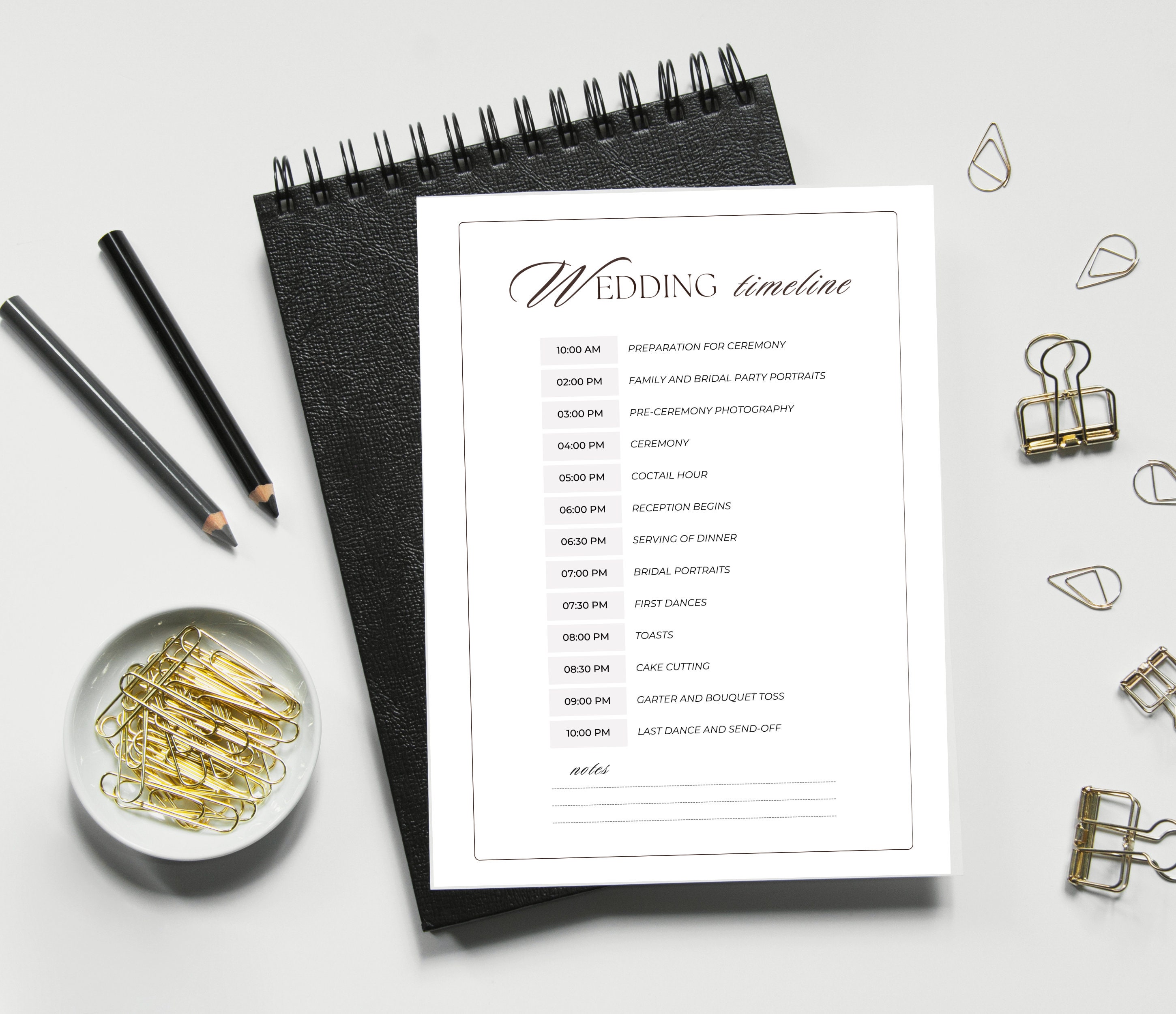 Wedding Day Timeline Wedding Itinerary Editable Program Program ...