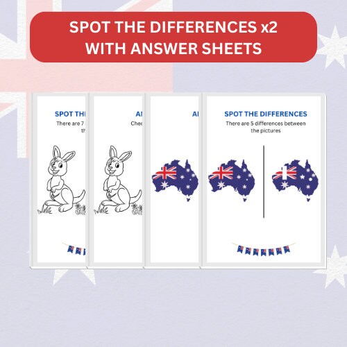 Activity Pages Booklet Kids Classroom Worksheets. Australian Theme ...