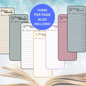 Reading List Bookmark Printable Tracker. Reading Challenge Log Bookmark ...