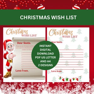 Christmas Activity Book Pages. Letter to Santa. Printable Download for ...