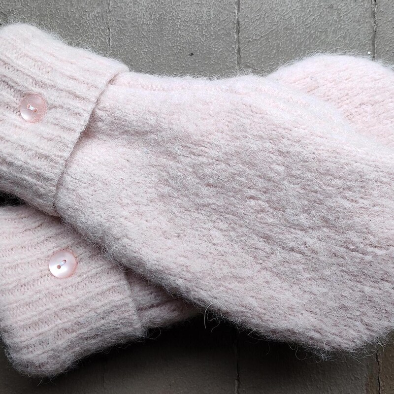 Pink Mittens - Etsy