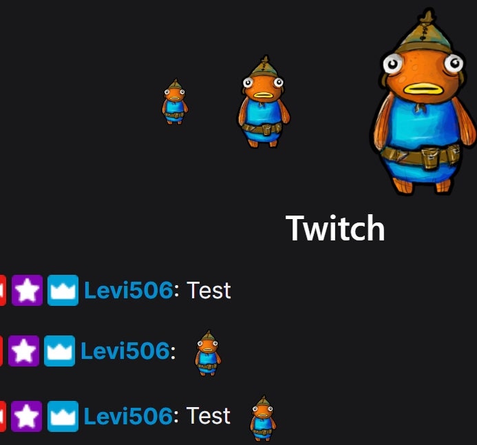 Fish Stick Twitch Emote | Emoji for Streamer's Chats | Gamer | Twitch ...