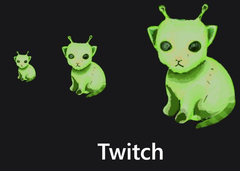 Goober Alien Twitch Emote | Emoji for Streamer's Chats | Gamer | Twitch ...
