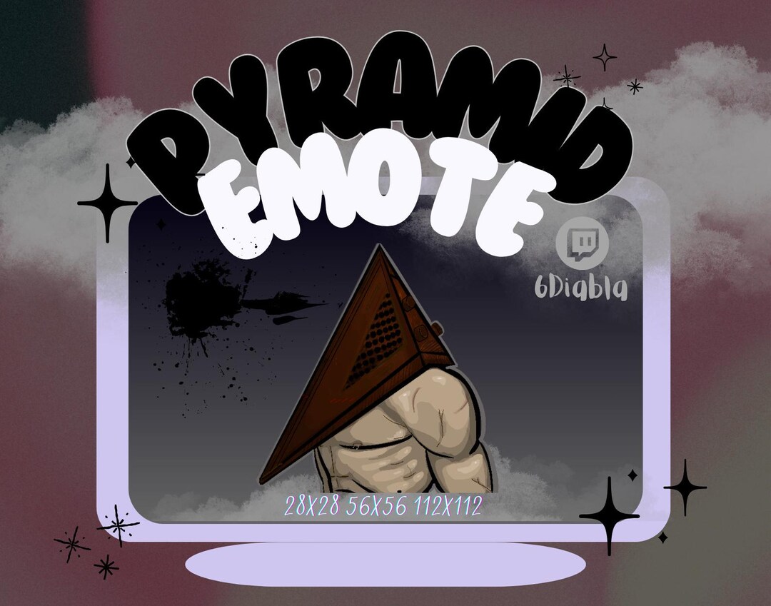 Pyramid Twitch Emote | Emoji for Streamer's Chats | Gamer | Twitch ...
