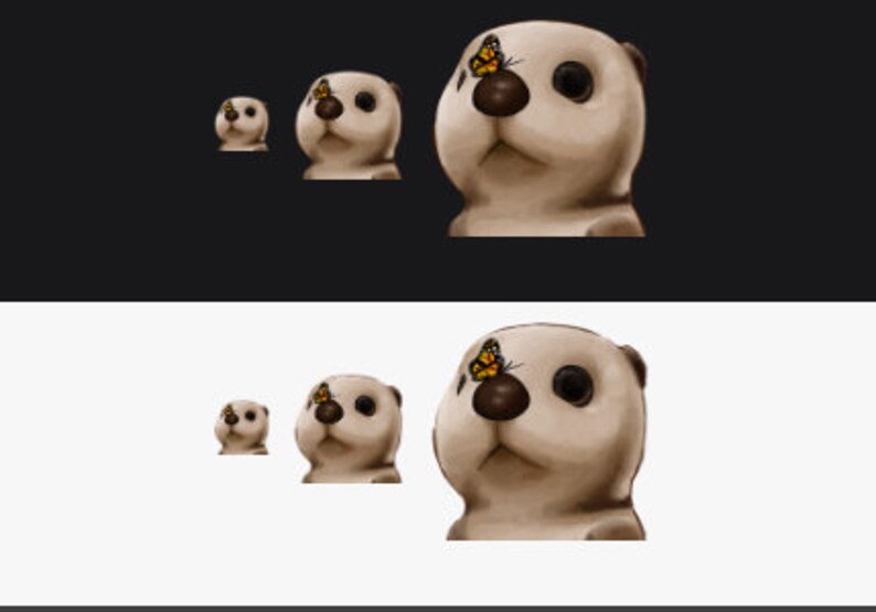 Party Otter Twitch Emote | Emoji for Streamer's Chats | Gamer | Twitch ...