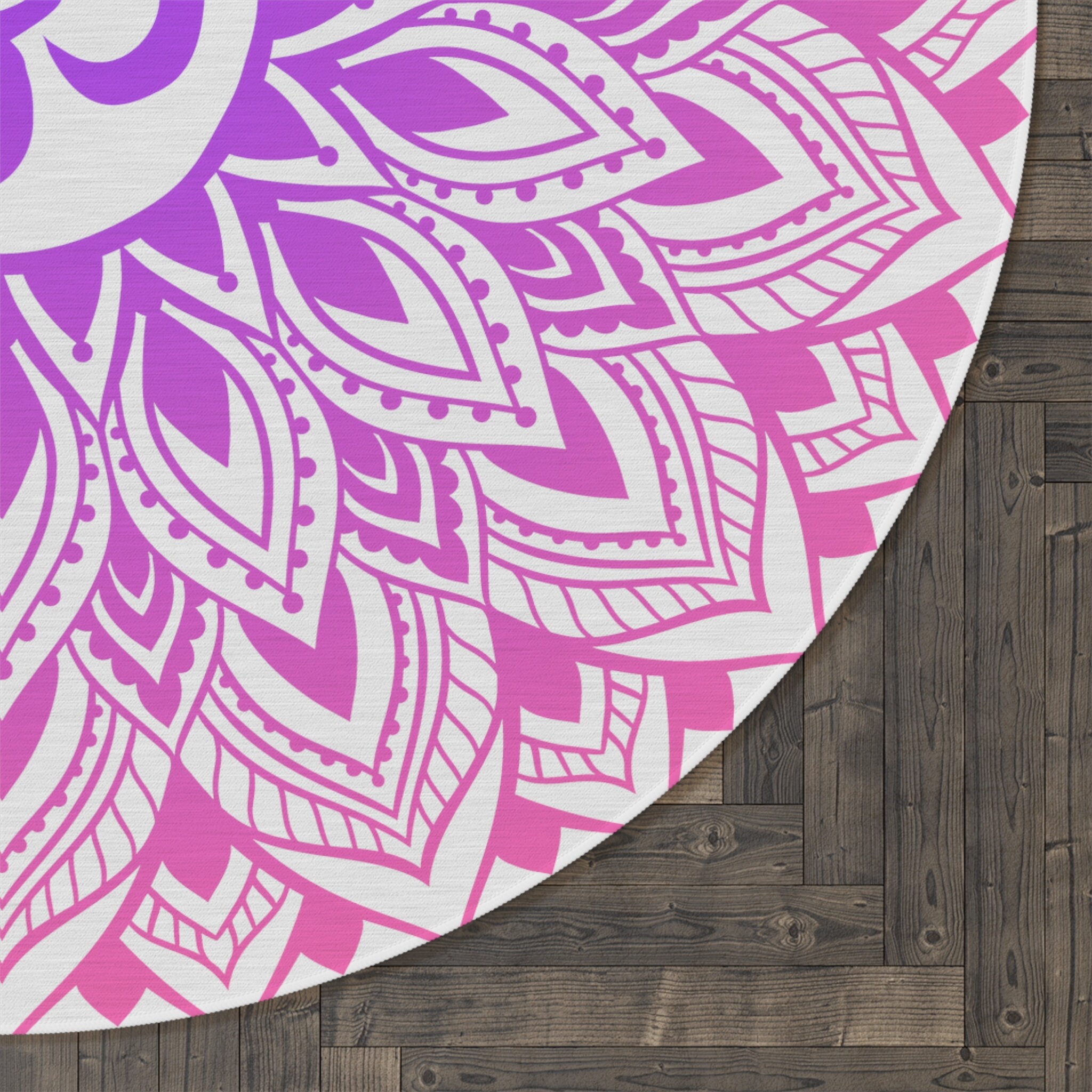 Crown Chakra Mandala Round Rug Large - Etsy