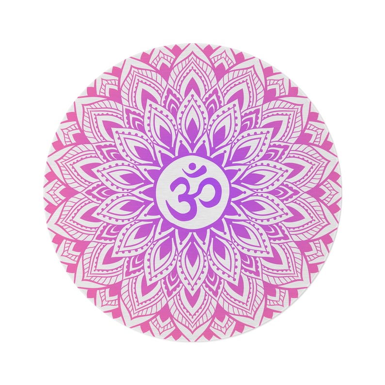 Crown Chakra Mandala Round Rug Large - Etsy