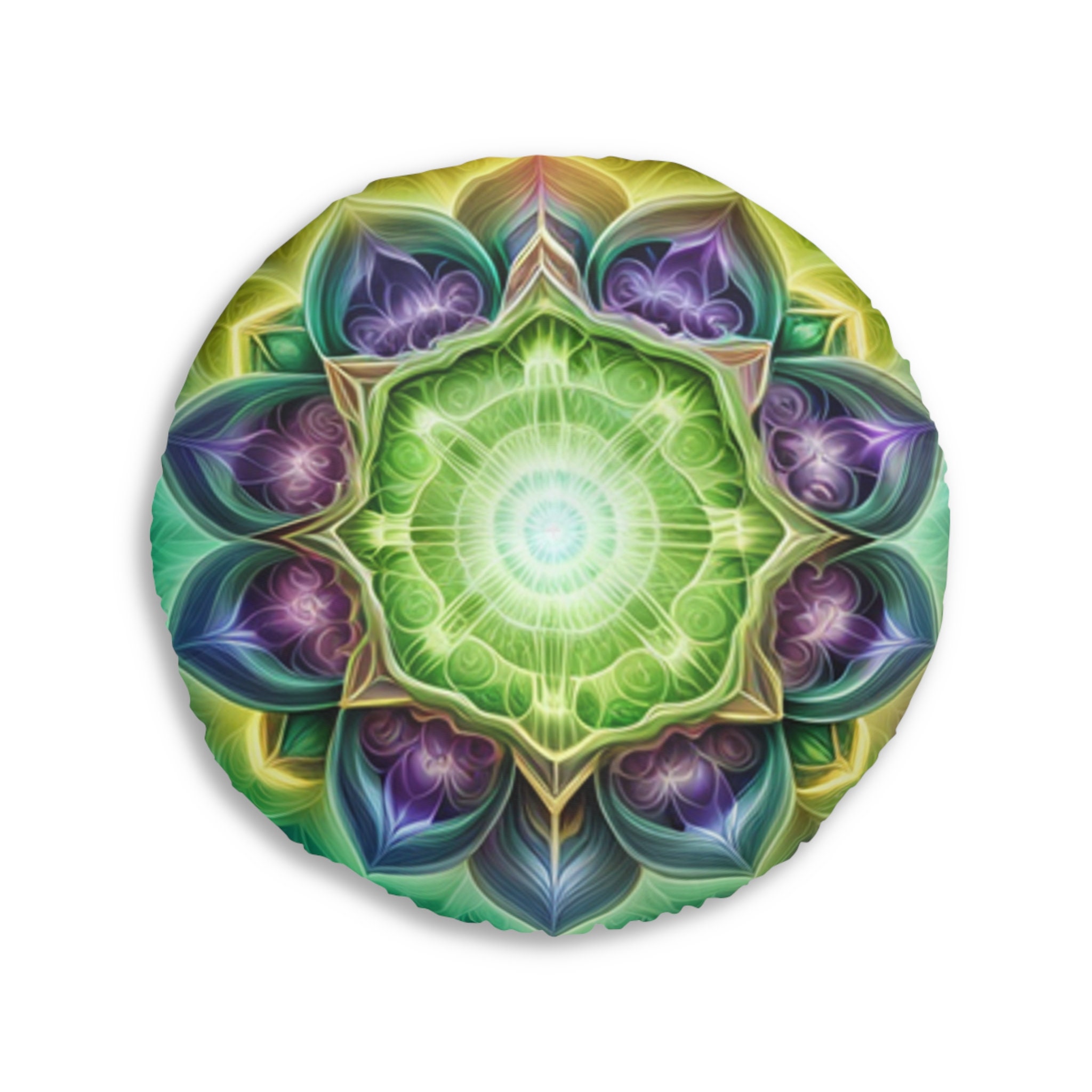 Sacred Universal Mandala Large Meditation Tufted Floor Pillow, Round - Etsy