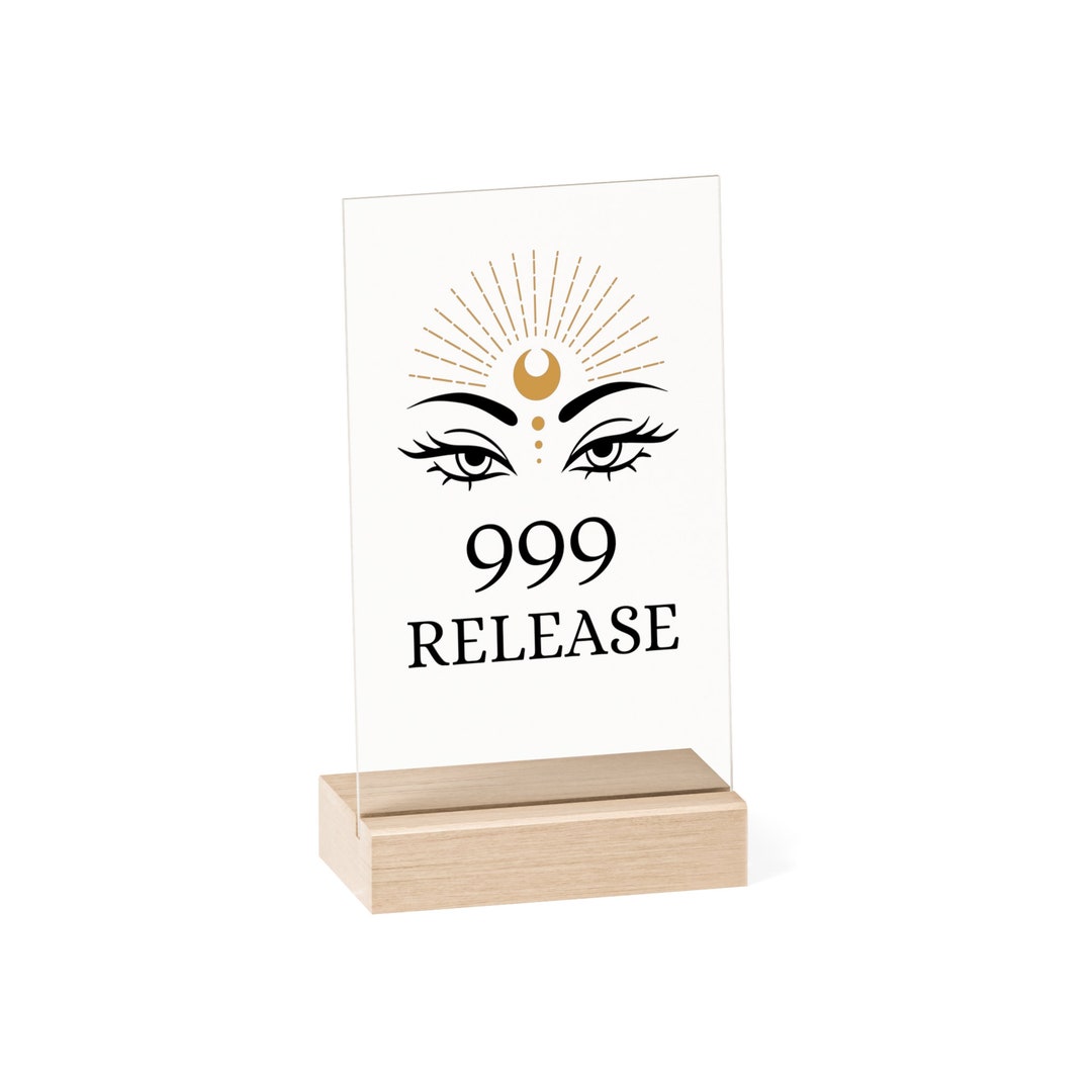 999 Angel Number Acrylic Sign With Wooden Stand - Etsy
