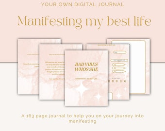 Digital Manifestation Journal, Spiritual Planner Dream Template, Law of ...