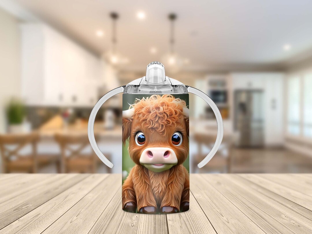 Highland Cow 20oz or 30oz Skinny Stainless Steel Handmade Tumbler W ...