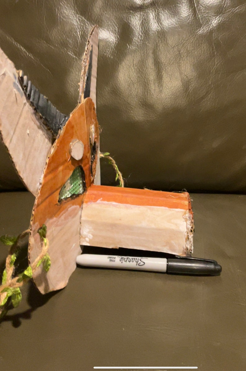 Red Fox Cardboard Therian Half Mask - Etsy