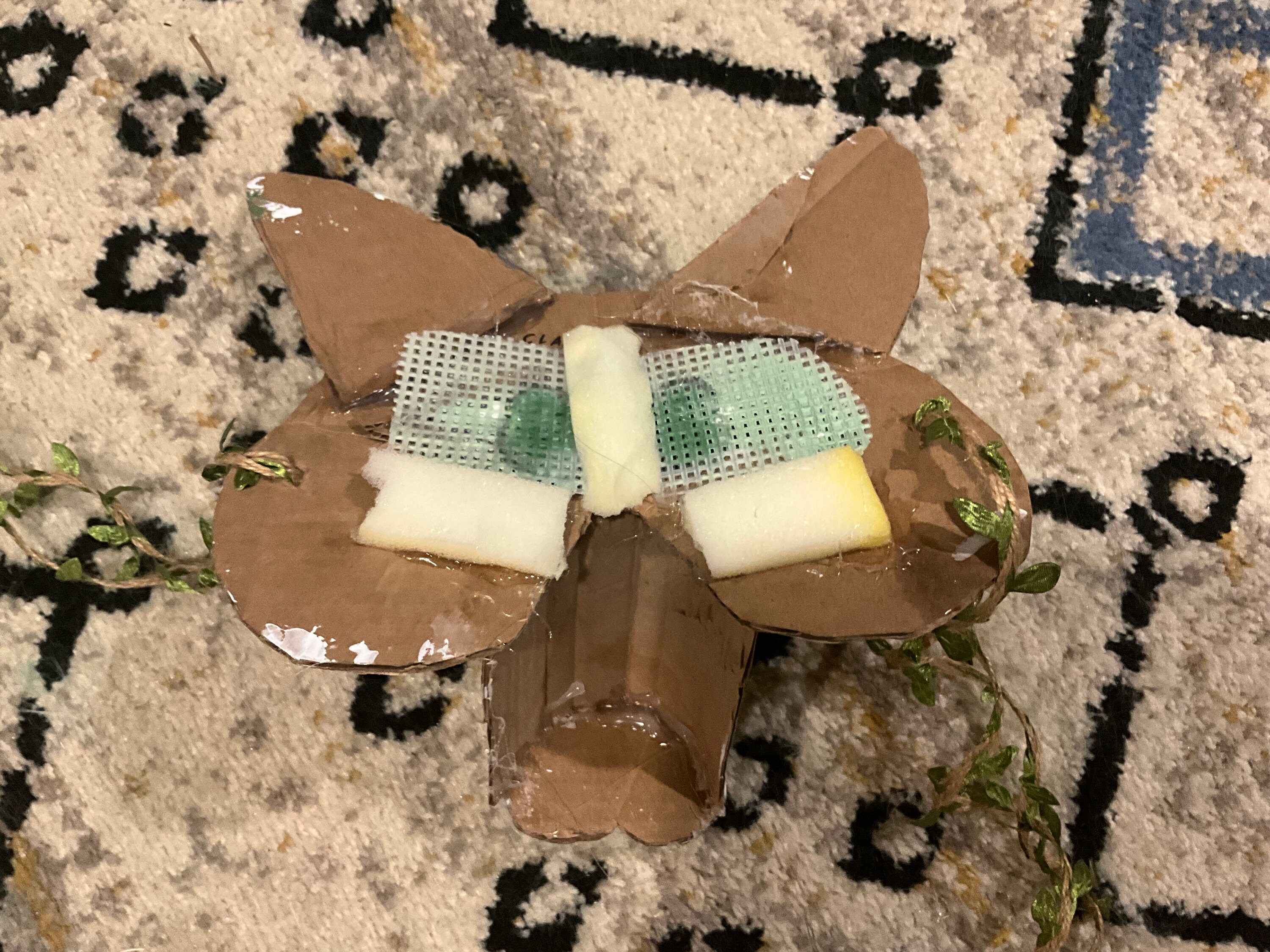 Red Fox Cardboard Therian Half Mask - Etsy