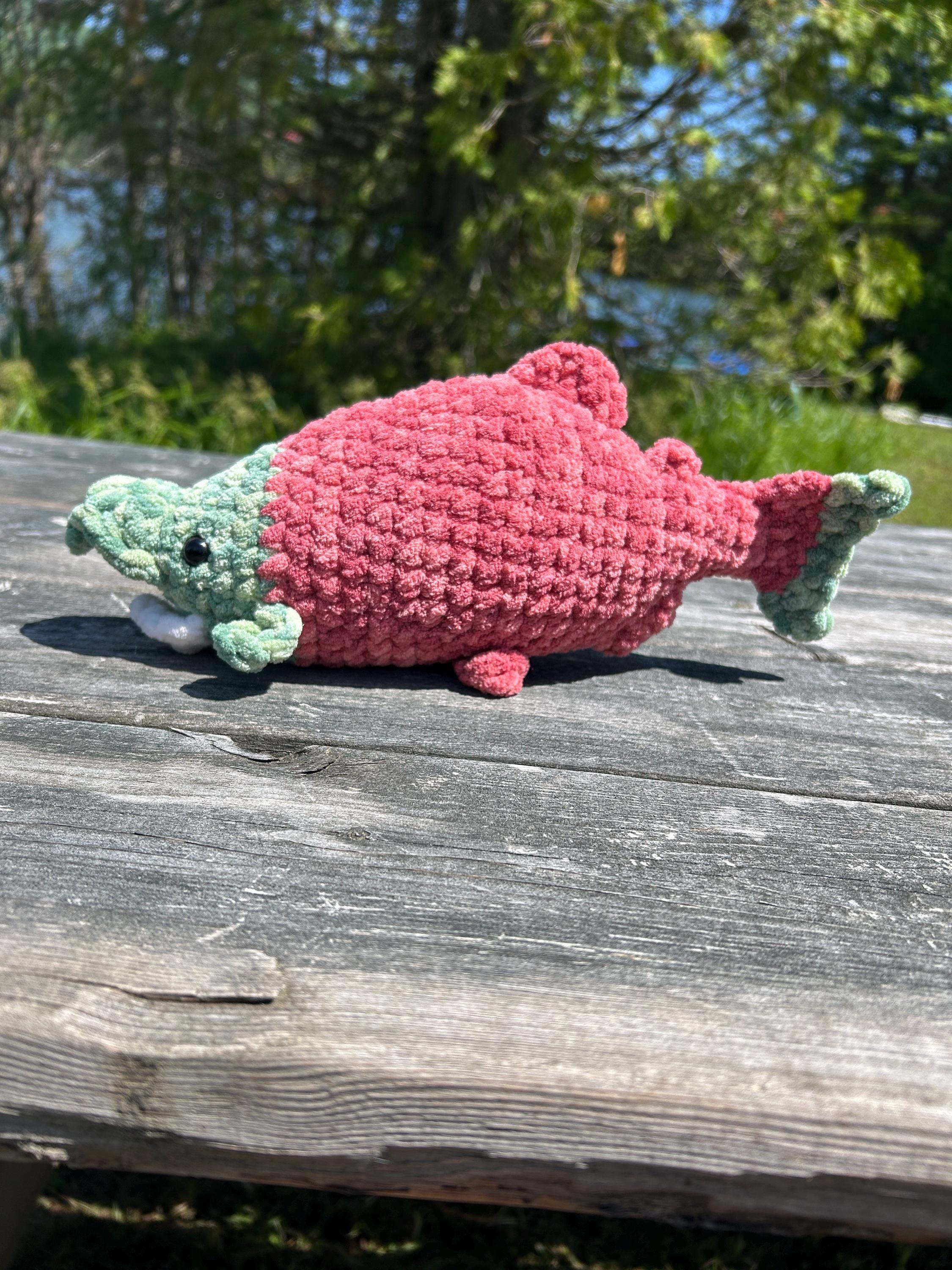 No-sew Crochet Salmon PDF Pattern| Intermediate US Crochet Pattern| DIY ...
