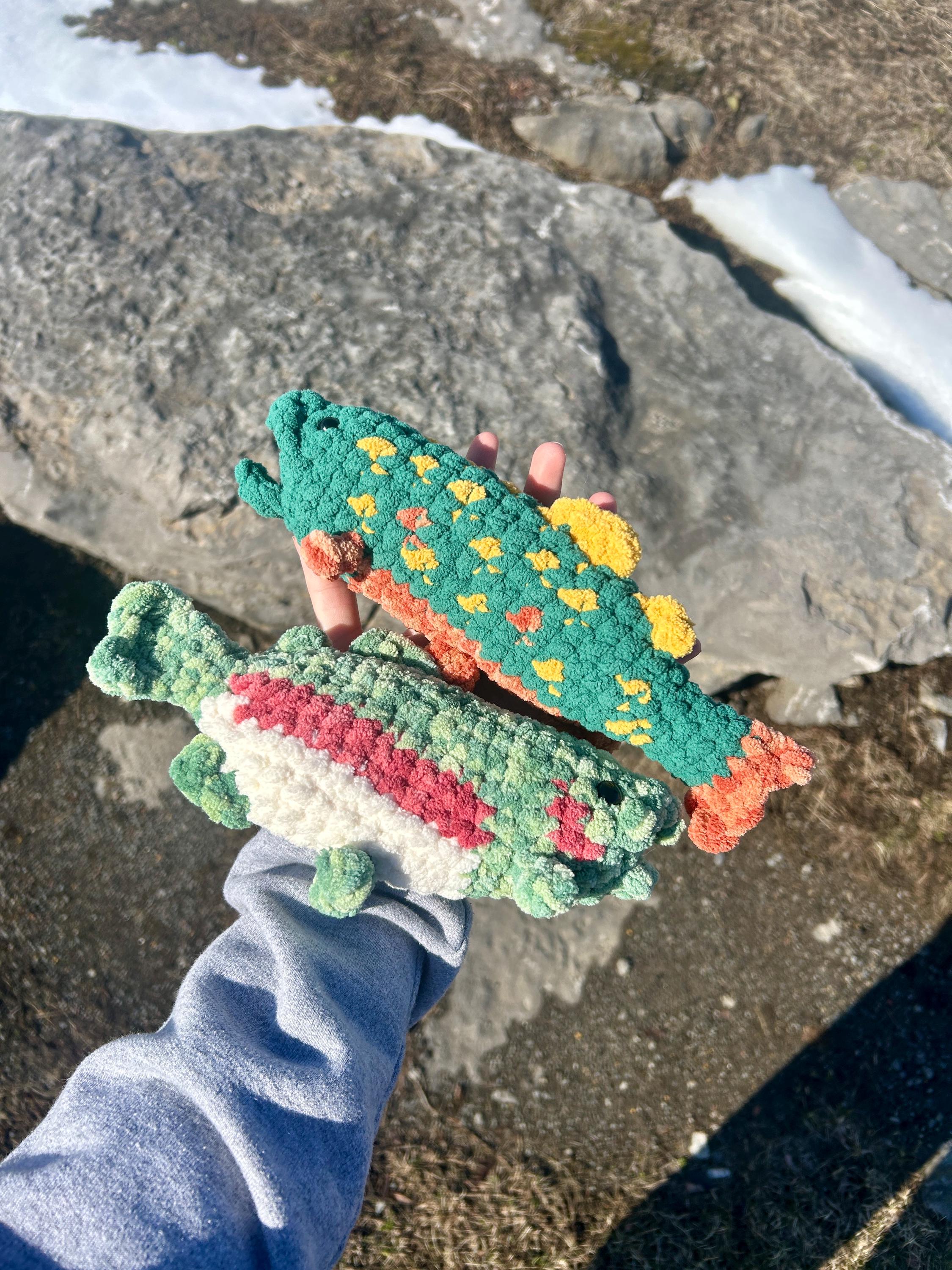 No-sew Crochet Trout PDF Pattern| Intermediate US Crochet Pattern| DIY ...