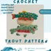No-sew Crochet Trout PDF Pattern| Intermediate US Crochet Pattern| DIY ...