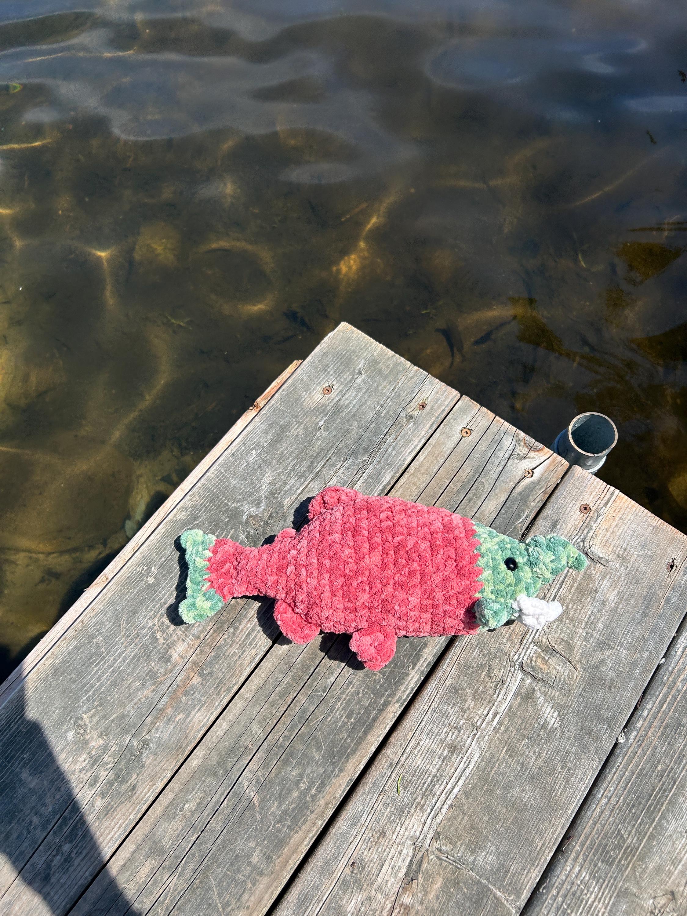 No-sew Crochet Salmon PDF Pattern| Intermediate US Crochet Pattern| DIY ...
