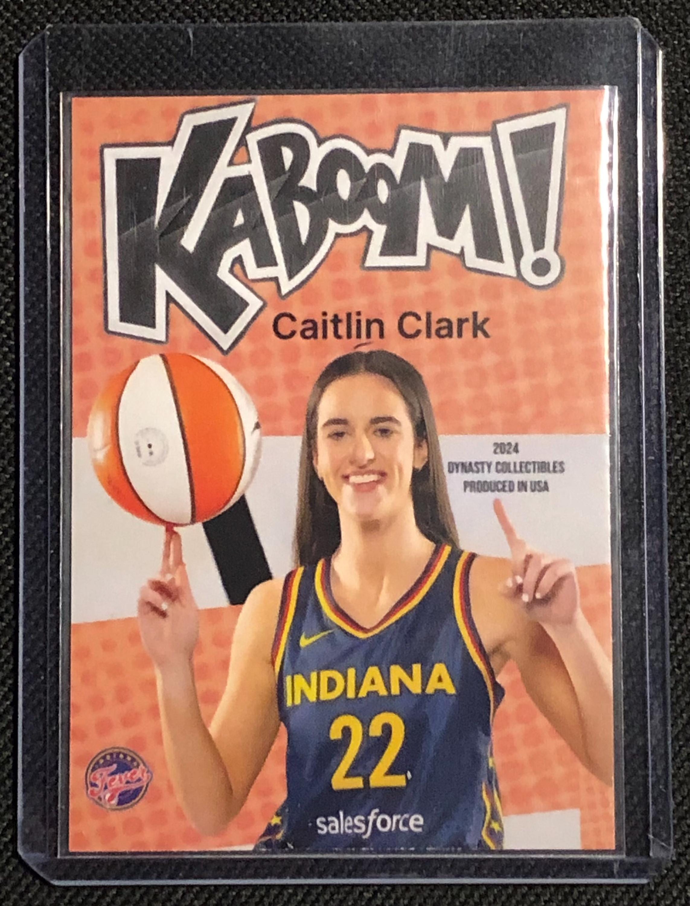 Caitlin Clark Rookie Kaboom Holo Cracked Ice Cards! Made by Dynasty ...
