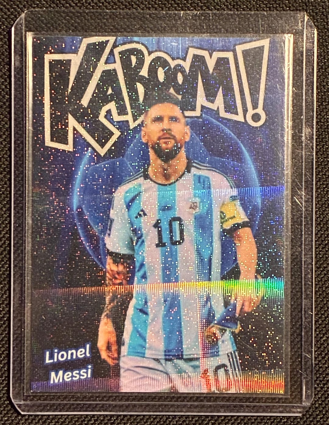 Lionel Messi Kaboom Glitter/lazer Holo Ice, Legendary Collectibles ...