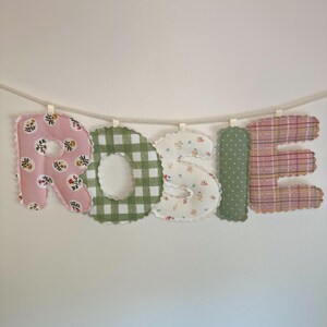 Custom Fabric Baby Name Banner - Etsy
