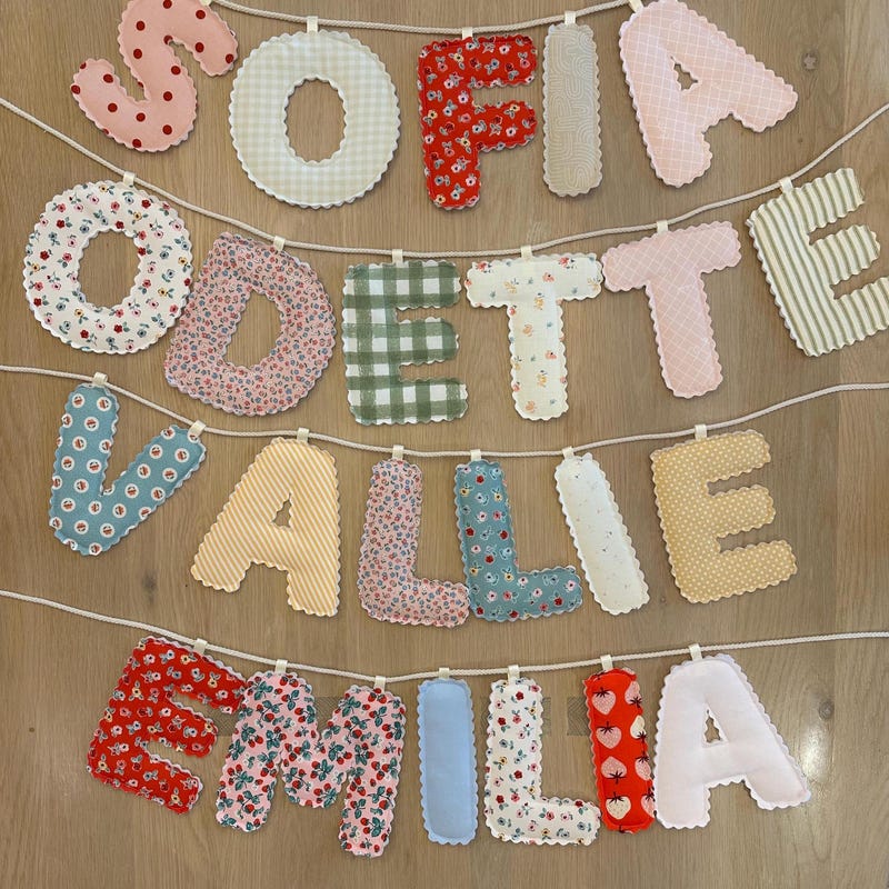 Scallop Fabric Sign - Etsy