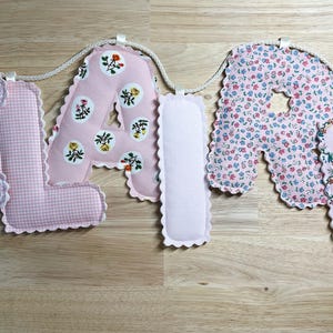 Custom Quilted Baby Name Banner: Nursery Decor - Etsy