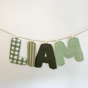 Custom Fabric Baby Name Banner - Etsy