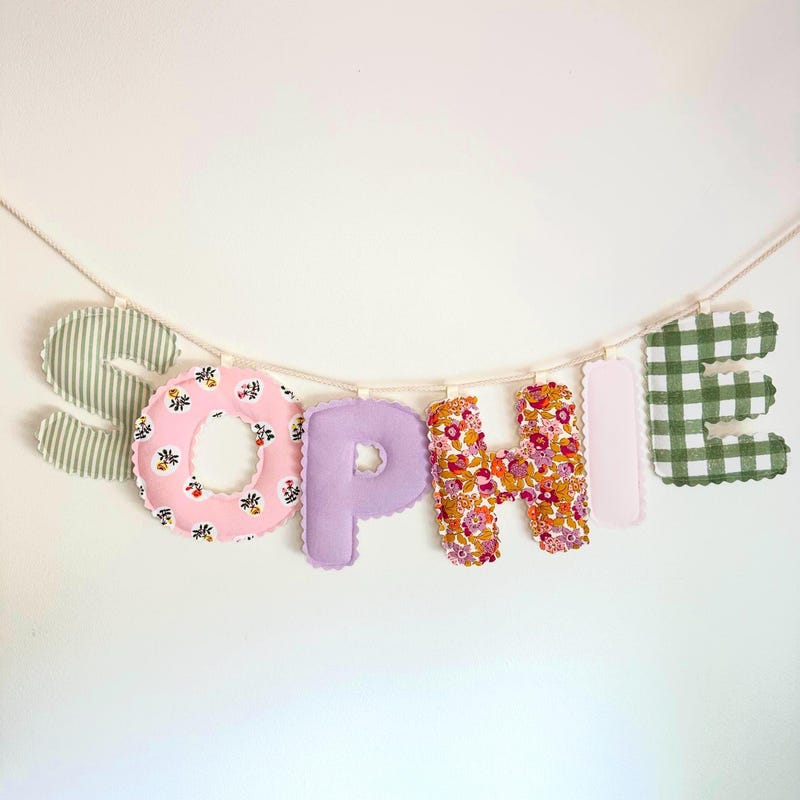 Quilt Name Banner Nursery - Etsy