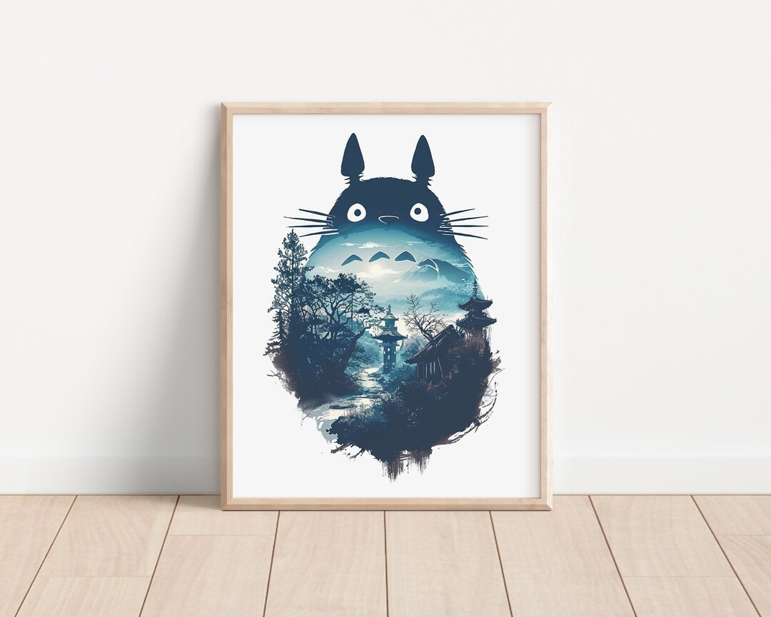 My Neighbor Totoro Inspired Art Print, Studio Ghibli Art Print, Movie ...