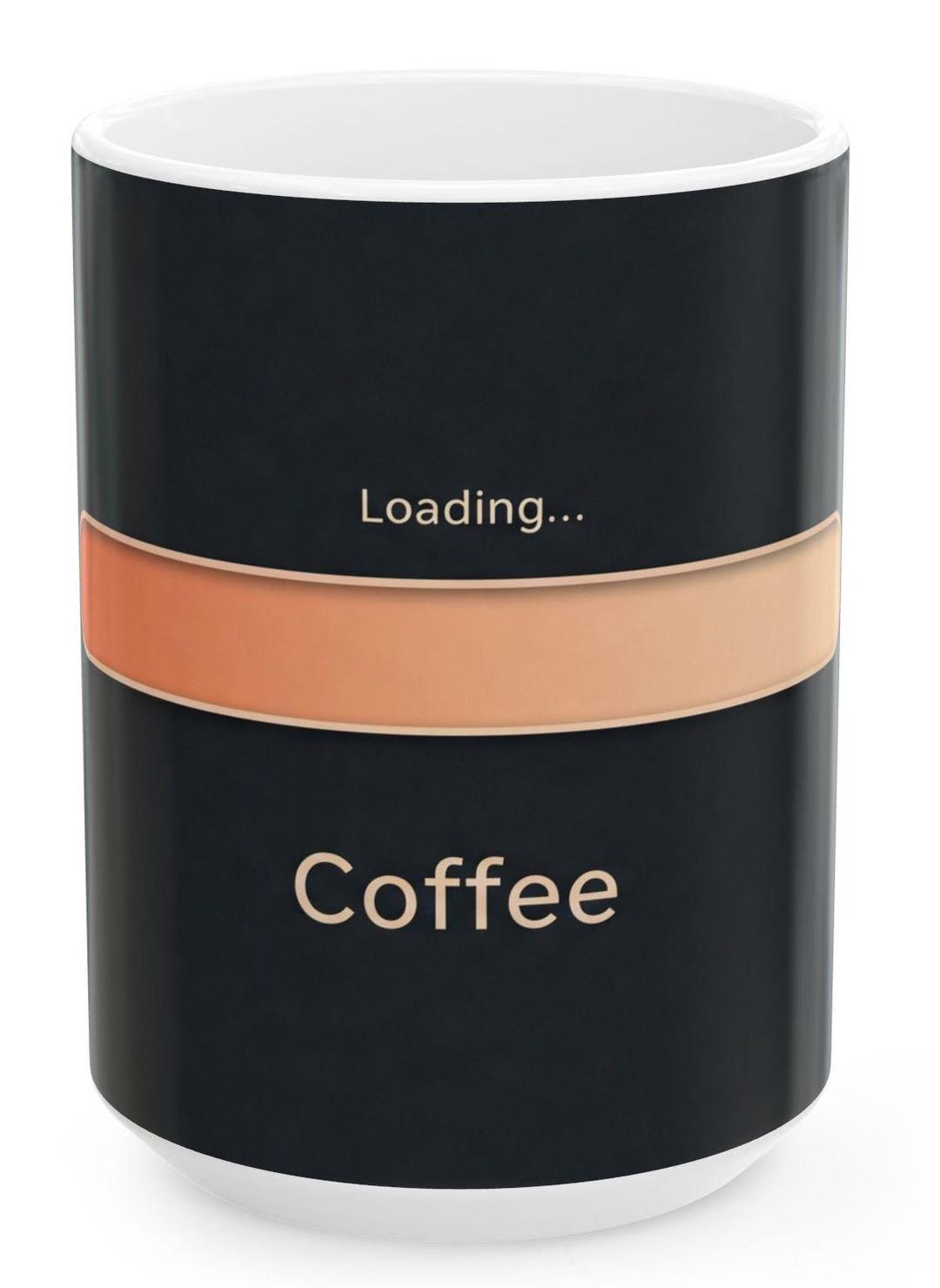 Coffee Loading Mug, Funny Coffee Gift, Tech Coffee Mug, Loading Bar Mug ...