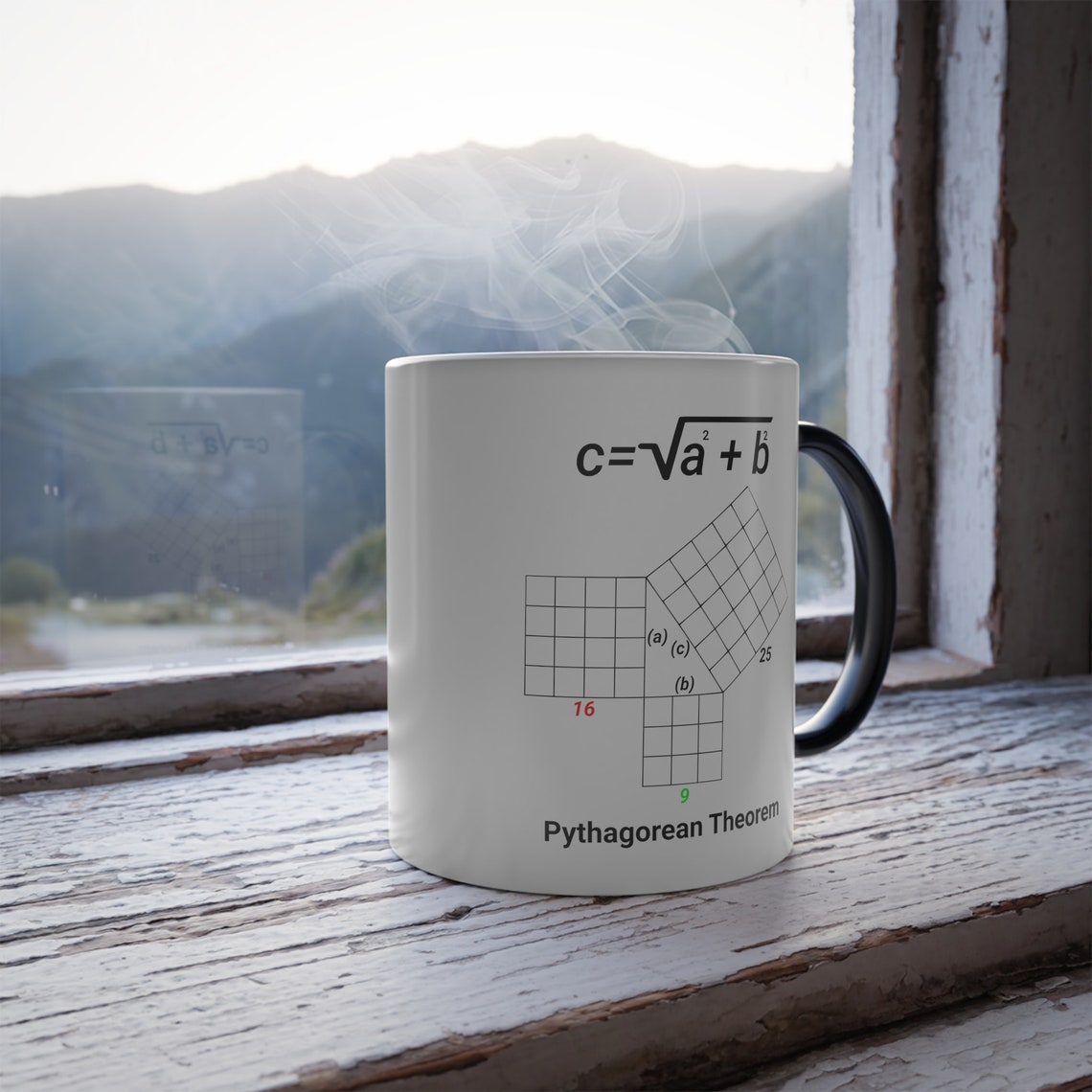 Unique Pythagorean Theorem Magic Mug - Mathematician's Gift Idea - Etsy